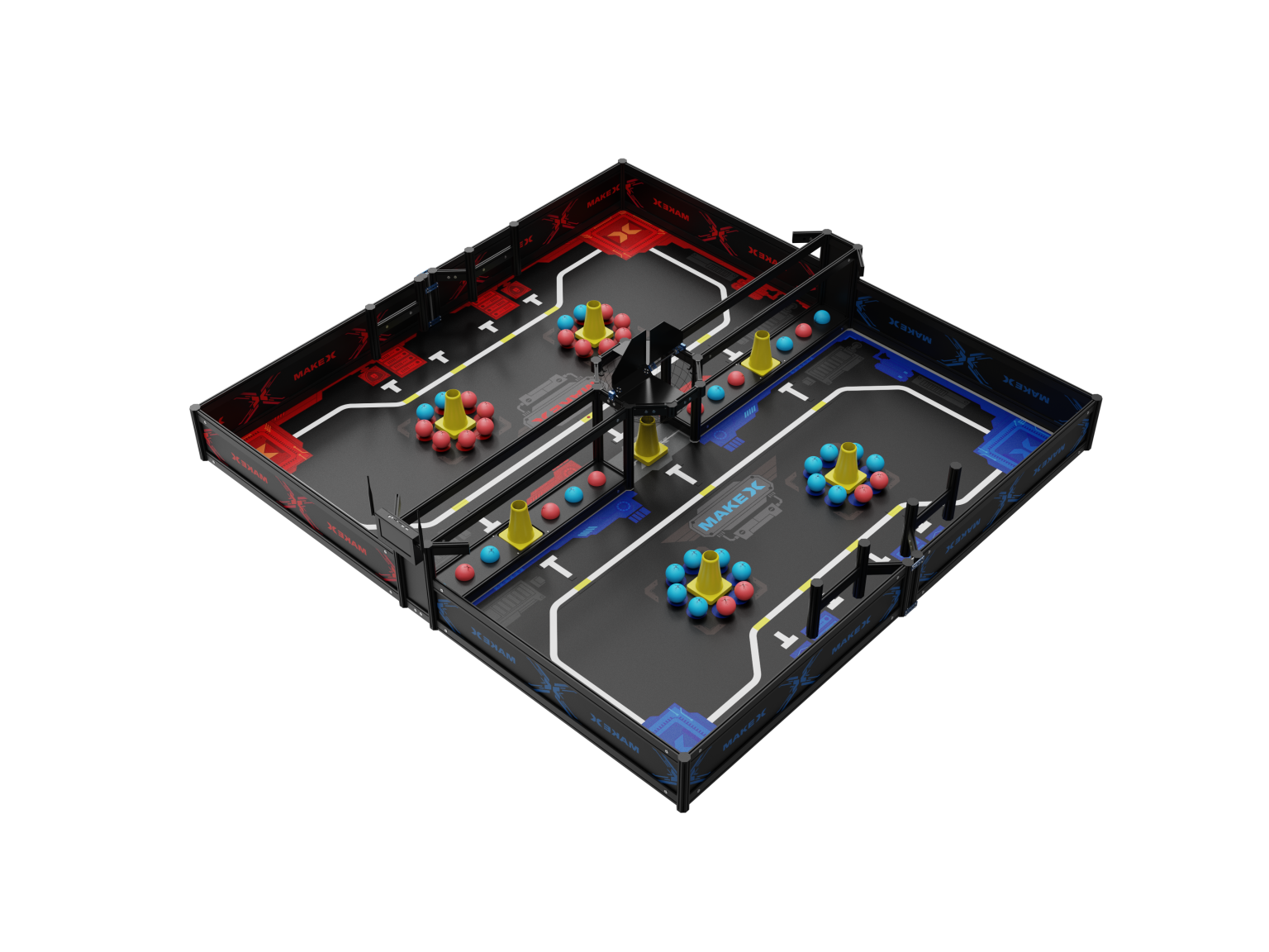 Arena y marco MakeX Explorer 2024 – 2025 Digital Pioneer – Engitronic Perú